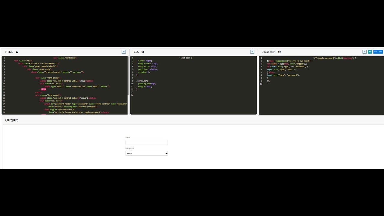 Build Live Code Editor Like CodePen | W3School | JsFiddle |