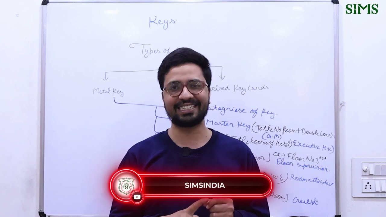 Different Types of Keys in Hotels | Housekeeping Department | SIMS Institute of Hotel Management