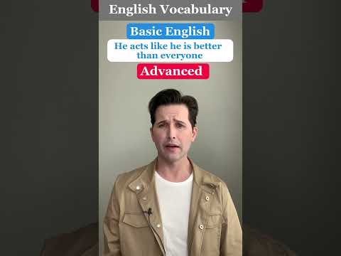 Advanced English Vocabulary - Pretentious