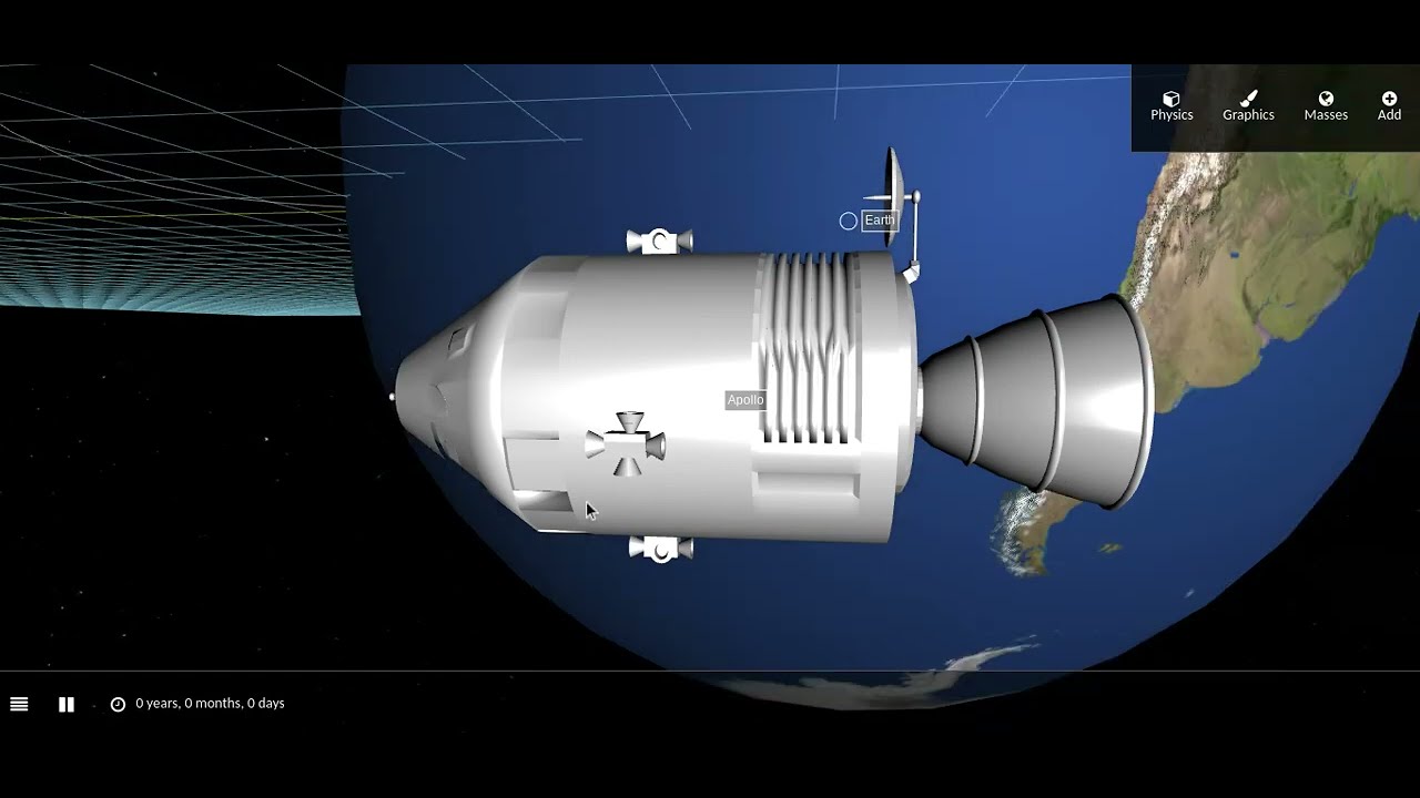Gravity Simulator - Lunar Trajectory
