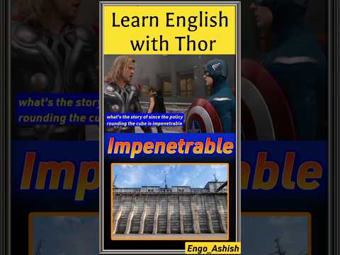 I- Impenetrable meaning in hindi with tricks.Learn English with Thor. #vocabulary
