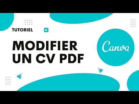 Comment modifier un CV PDF sur Canva