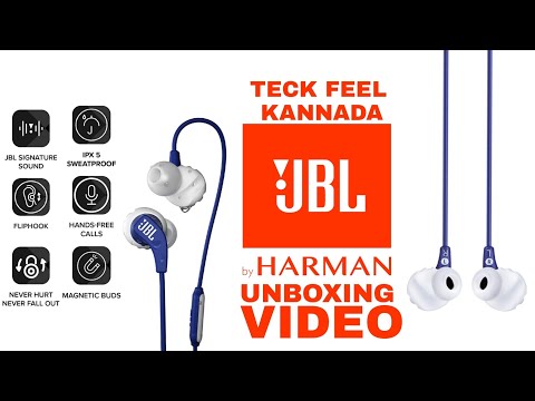 JBL Endurance Run by Harman, Sports Wired Earphones with Mic (Unboxing)