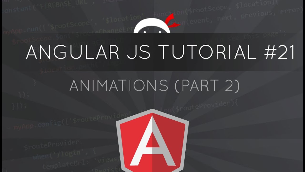 AngularJS Tutorial #21 - Animations (part 2)