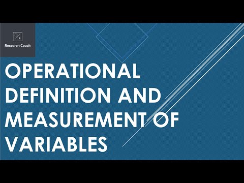 Operational Definition and Measurement of Variables with Examples - Research Methodology