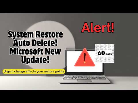 Using System Restore? Microsoft Just Set a 60-Day Limit | How to Create System Restore Point
