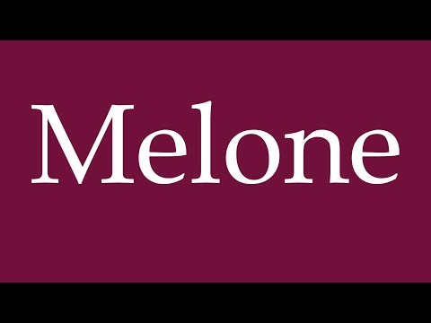 How to Pronounce ''Melone'' (Melon) Correctly in German