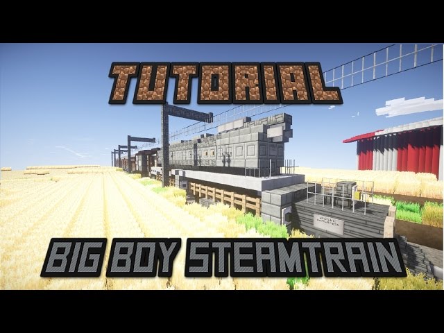 Big boy Steam locomotive, made for 3 wide track Minecraft Map