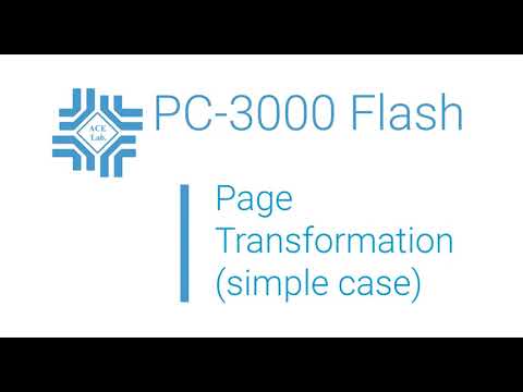 PC 3000 Flash - Page Transformation (Simple Case)