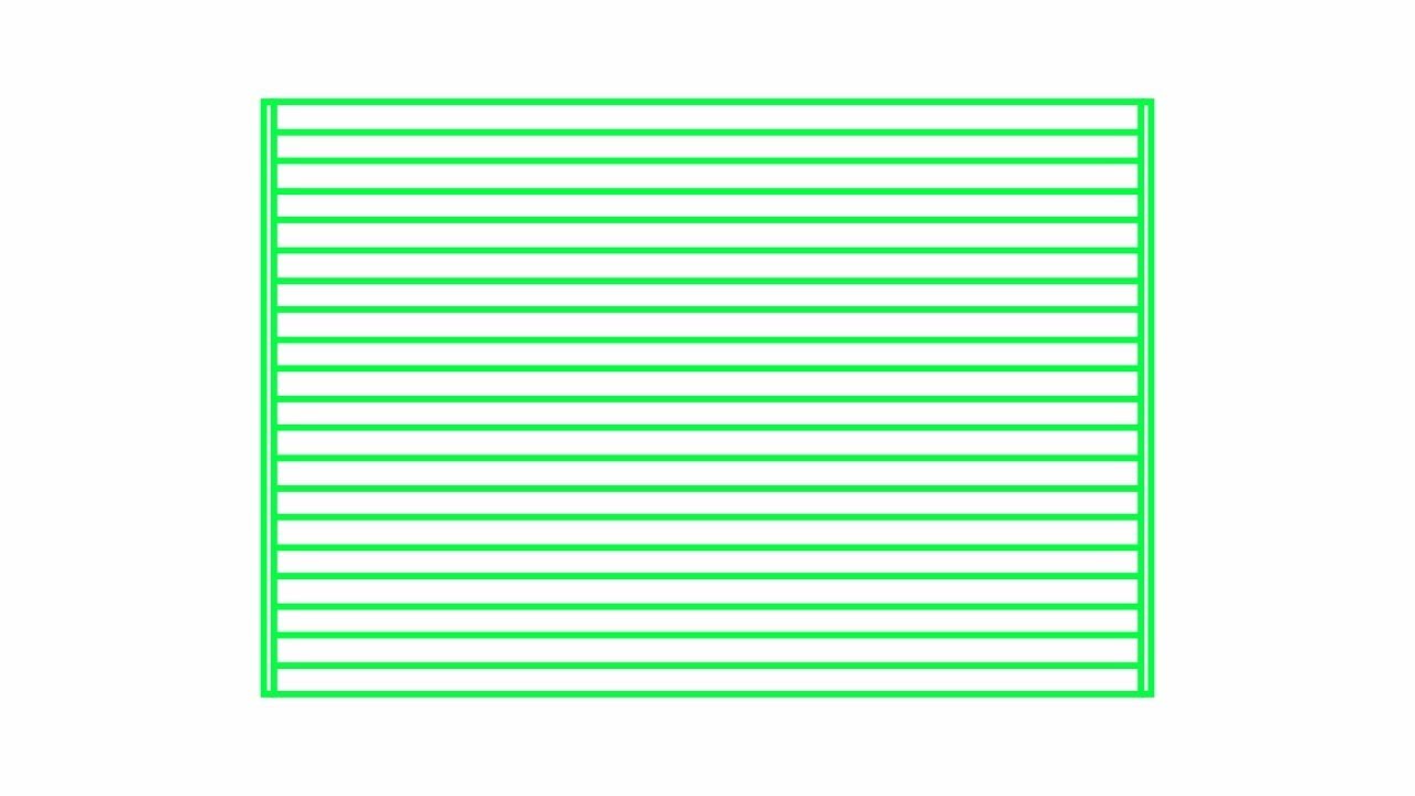 Autocad Dynamic Block - Garage door 2 (Elevation)