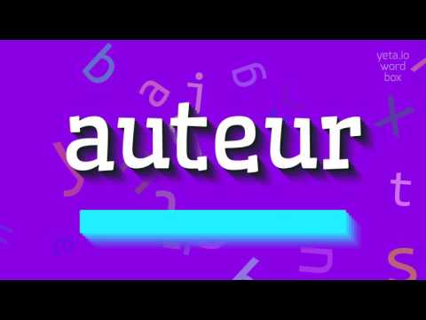 How to say "auteur"! (High Quality Voices)