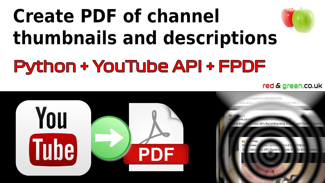 How To Use PyPDF To Make A (YouTube) image and text PDF | Python