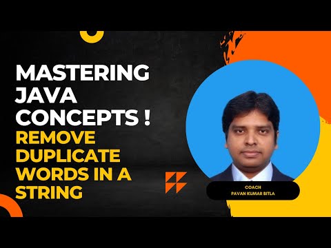 How to Remove Duplicate Words in a String - Easy Java Tutorial