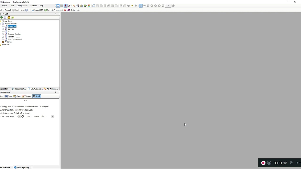 TEMS Discovery -  Import dei LogFile