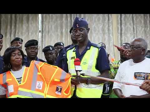 Street Sense donates protective vests to MTTD of the Ghana Police Service.