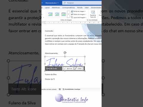 Como Inserir Assinatura em Documentos do Word