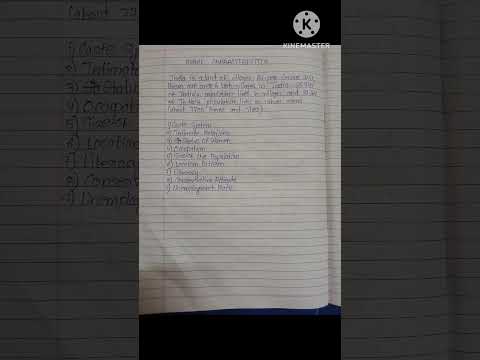 Foundation Course / Sem 1 / Rural Characteristics