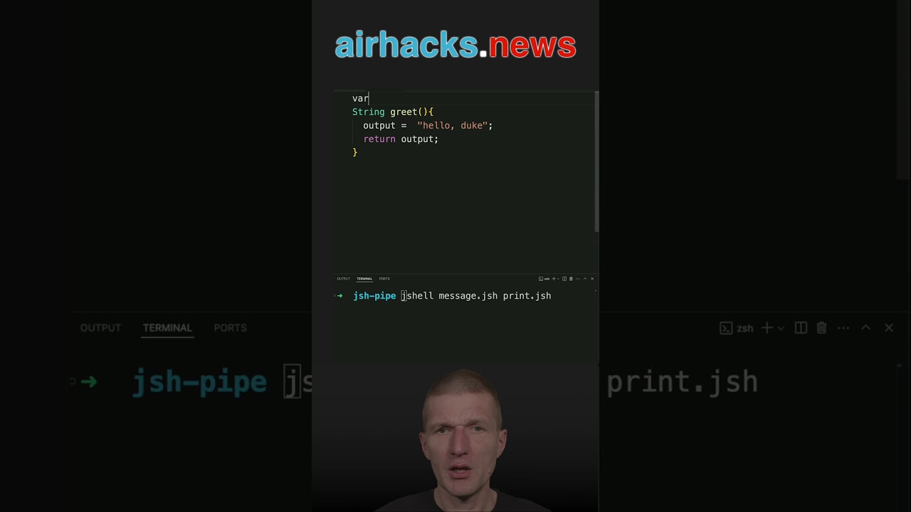 Chaining JShell Scripts #java #shorts #coding #airhacks