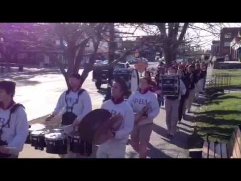 UMass Minutemen marching band in Monte's March!