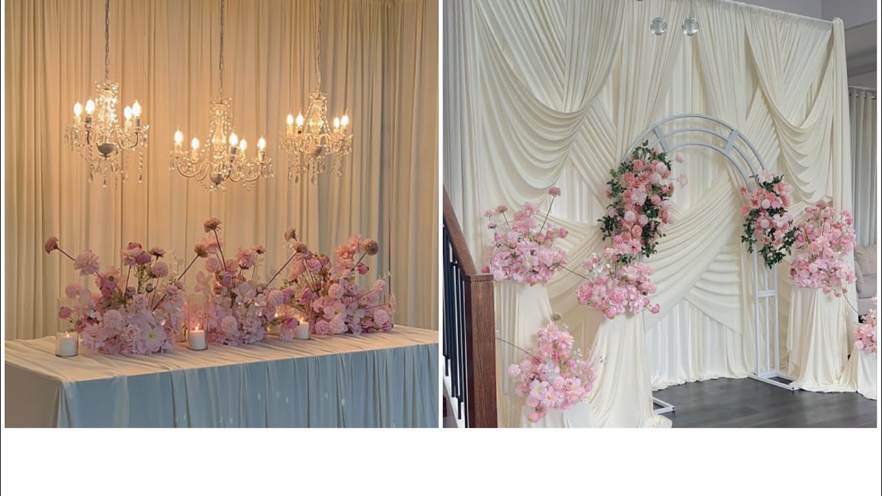 DIY- Unboxing Floral Centerpiece DIY- Wedding Backdrop 