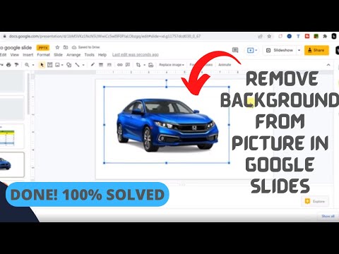 How to Remove Background From Picture in Google Slides?