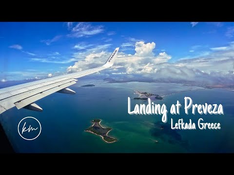 Incredible Landing at Preveza Airport Aktion Lefkada Greece