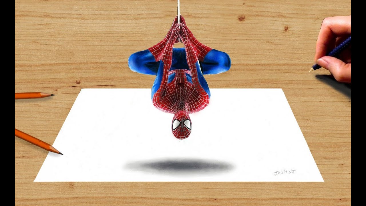 3D Colored Pencil Drawing: the Amazing Spider-Man 2 - Speed Draw | Jasmina Susak