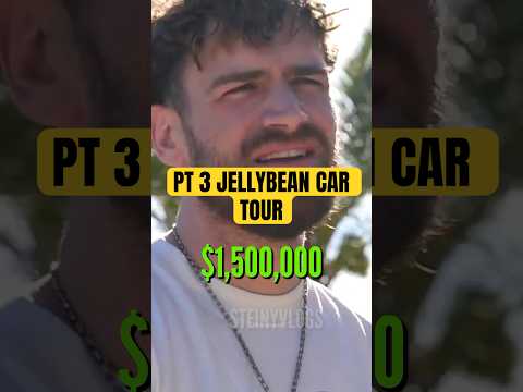 PT 3 $1,500,000 million in cars in jellybeans garage! #steiny #jellybean #vlog @steinyvlogs