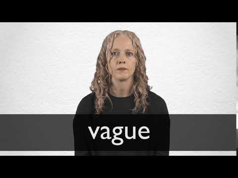 How to pronounce VAGUE in British English