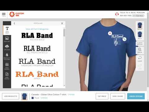 T-Shirt Design with Custom Ink