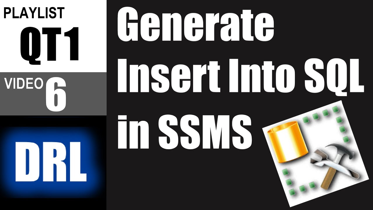 SQL Server Insert Into Script