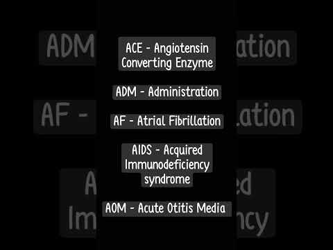 full form of medical use words in short status video important in medical terms #trending #shorts