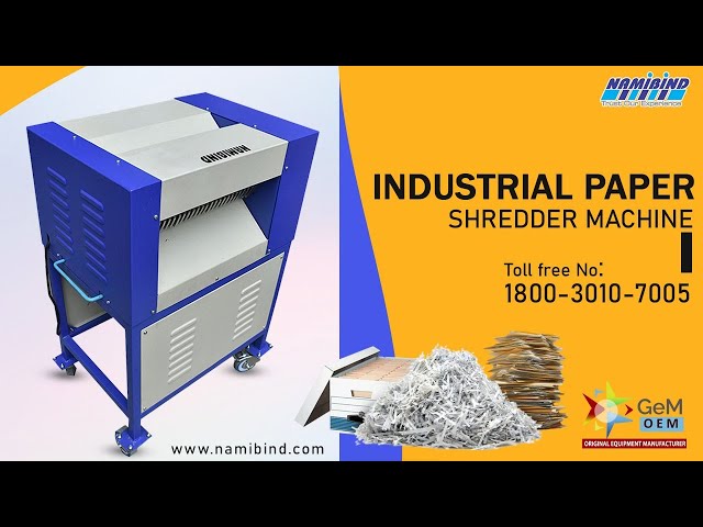 Heavy Duty Paper Shredder - Namibind MS 300 Compact Dual Shaft Multi ...