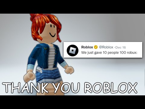 ROBLOX JUST GAVE AWAY 100K ROBUX TO 100 PEOPLE...