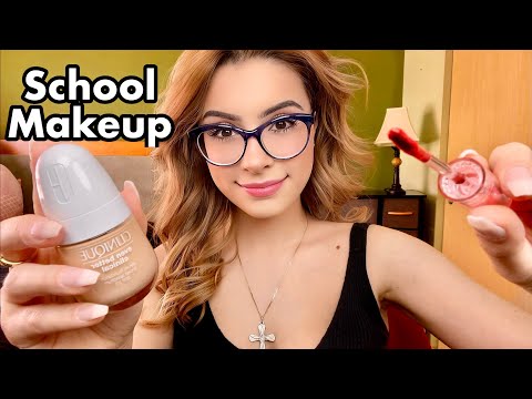ASMR Popular Girl does Your Makeup in Class ๐ ASMR School Makeover for Sleep ๐