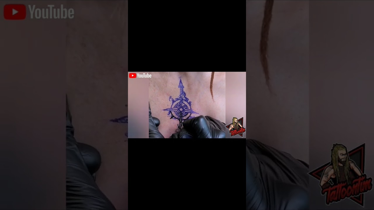 Nautical Tattoo! Chest Compass Tattoo! Let it guide you through Life Lover! #firsttattoos