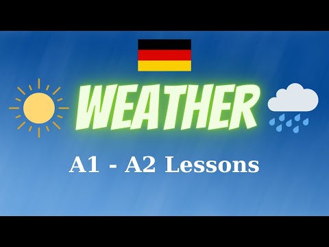 Weather in German - A1 & A2 Lessons