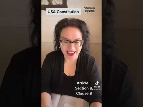 Article I Clause 8 of the US Constitution