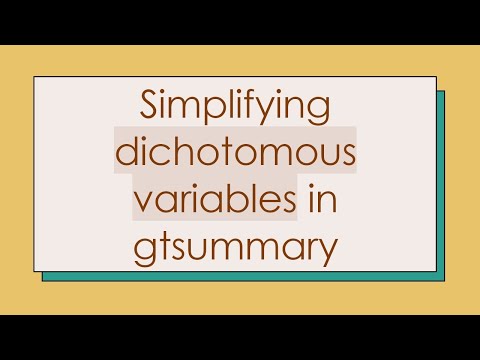 Simplifying dichotomous variables in gtsummary