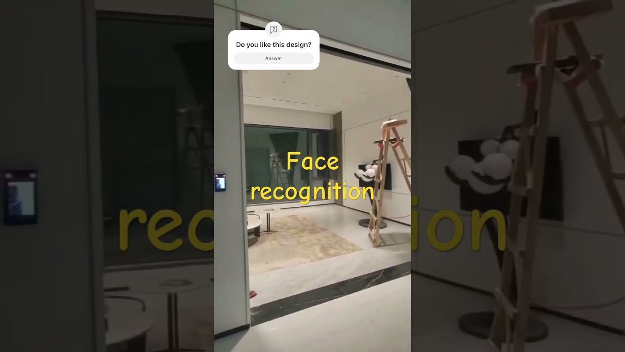 Face recognition, do you like this kind access control for your doors? #automaticdoor