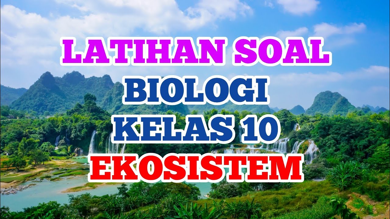 Latihan Soal Biologi Kelas 10  Ekosistem