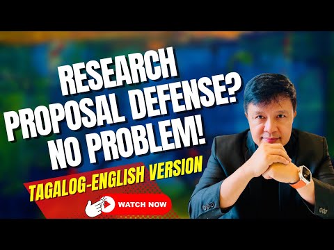 RESEARCH PROPOSAL DEFENSE? NO PROBLEM!