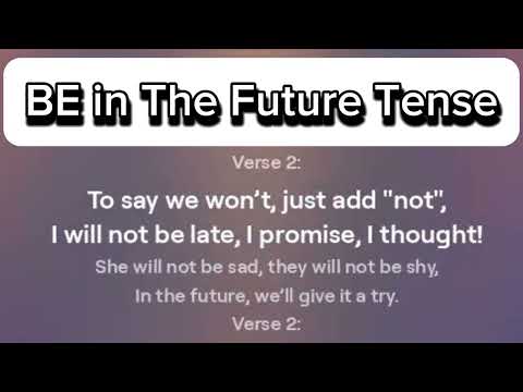 Learn English 🎶 BE In the Future Tense 🎶 Sing Alone