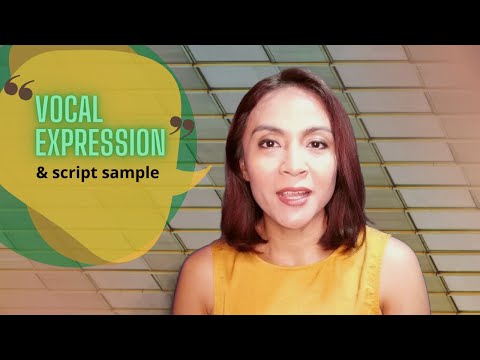 Crash Course on Vocal Expression, MC Script Sample
