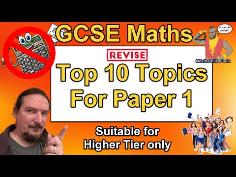 GCSE Maths Paper 1 - Top 10 Topics Revise Non-Calc -Predicted May June 2025 - Higher AQA Edexcel