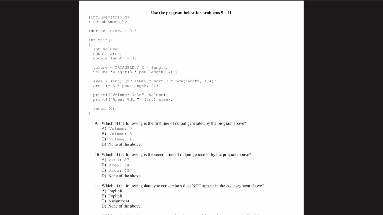 CS 159 Fall 2019 Exam 1