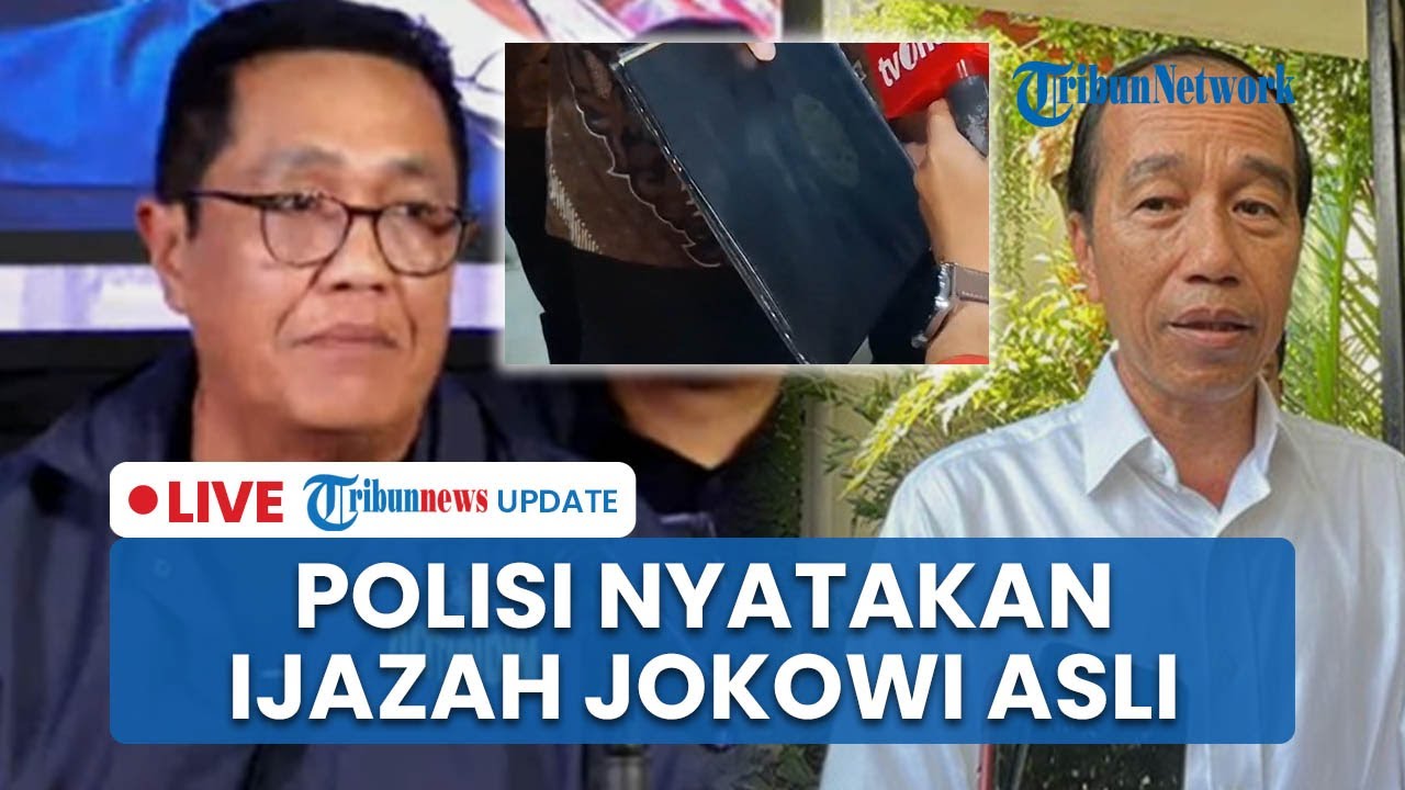 LIVE: Ijazah Jokowi Dinyatakan Asli, Bareskrim Resmi Hentikan Penyelidikan Laporan TPUA - Tribun ...