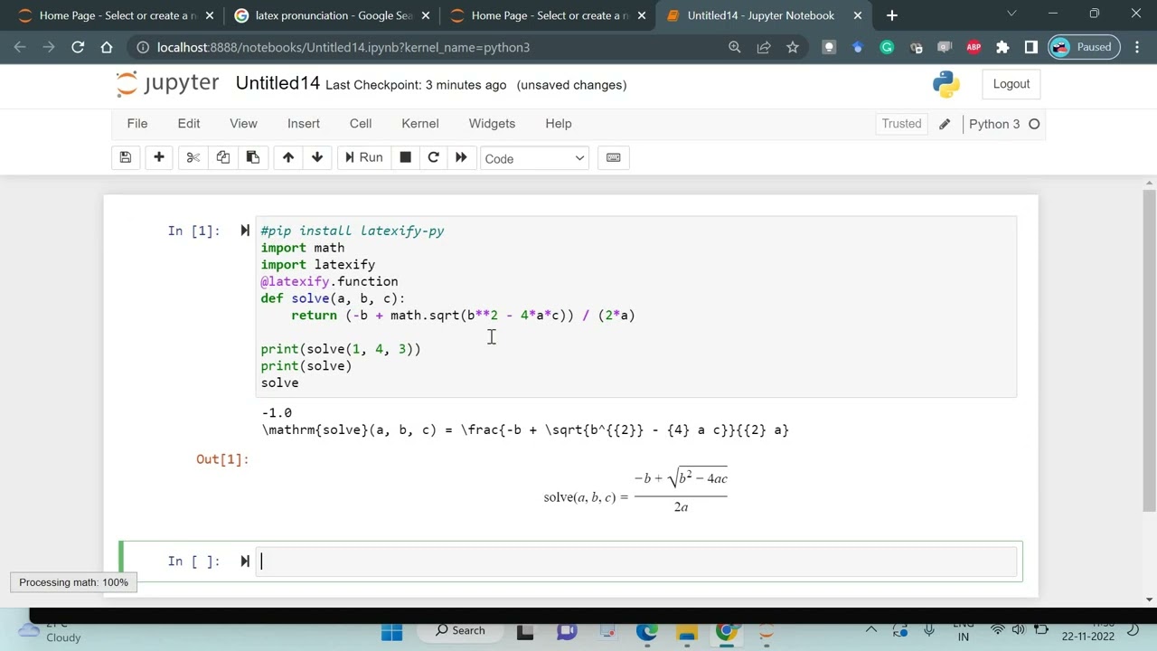 latexify - Generate LaTeX math description from Python functions
