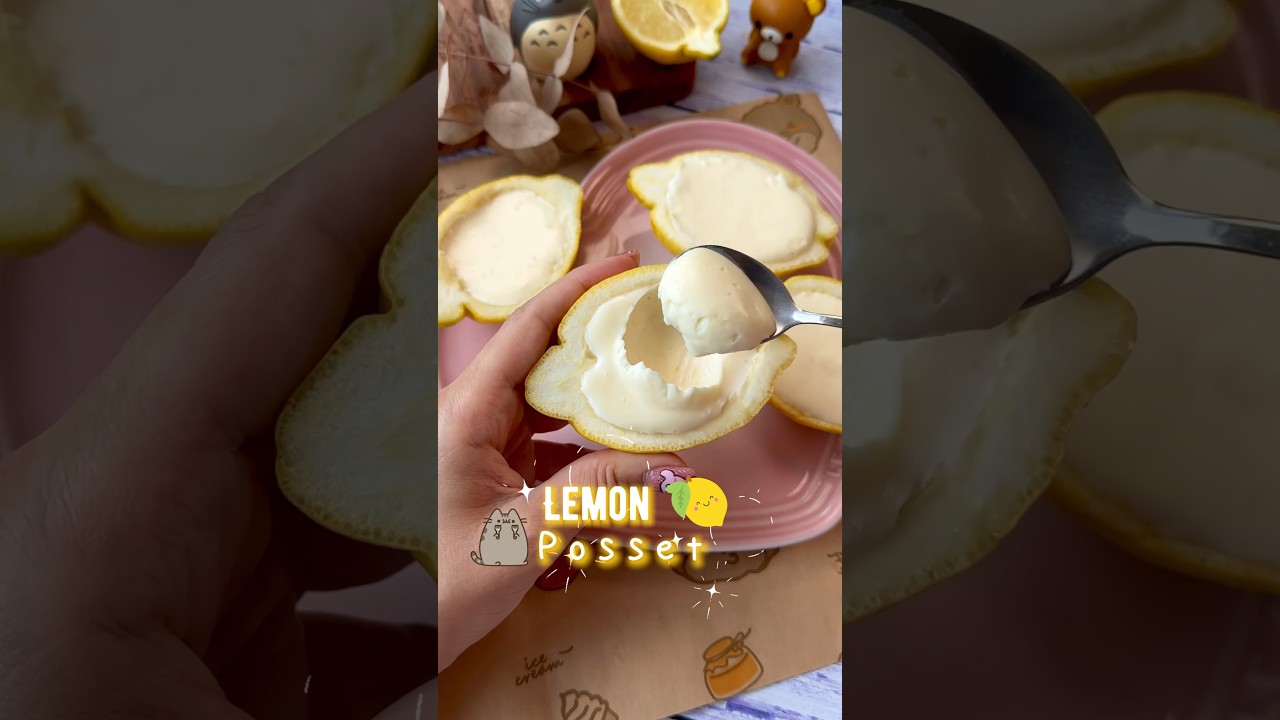 If you like lemon, you have to try Lemon Posset 🍋 #recipes #easyrecipes