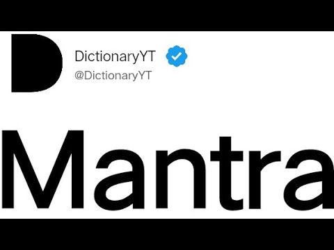 Mantra Meaning in English